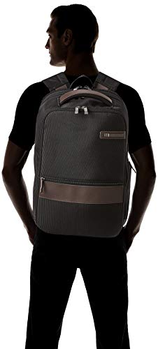 Samsonite Kombi Business Backpack, Black/Brown, 16.25 x 10.5 x 5-Inch