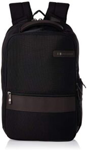 samsonite kombi business backpack, black/brown, 16.25 x 10.5 x 5-inch