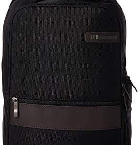 Samsonite Kombi Business Backpack, Black/Brown, 16.25 x 10.5 x 5-Inch