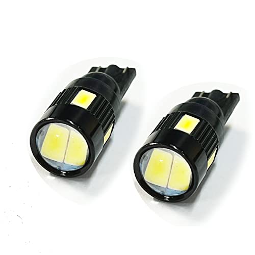 Xotic Tech 1 Set 9-SMD Xenon White T10 BA9 LED Parking Light Bulbs w/Load Resistor Anti-Flicker Error Free Wiring Adapters Compatible with BMW F30 3 Series…