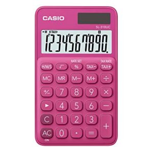 Casio sl-310uc-rd – Pocket Calculator, 0.8 x 7 x 11.8 cm, Red