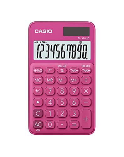 Casio sl-310uc-rd – Pocket Calculator, 0.8 x 7 x 11.8 cm, Red