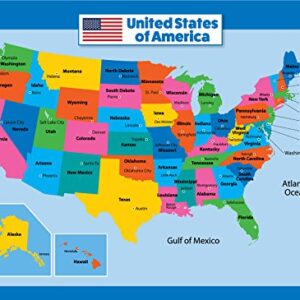 USA Kids Map - Laminated - USA Wall Map (45.72 x 60.96 cm)