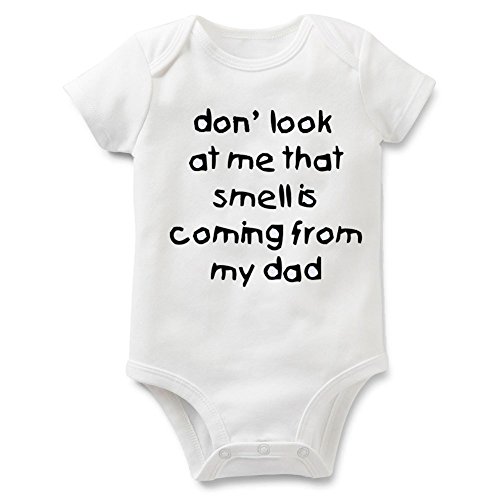 Rocksir Funny Slogan Super Soft Cotton Comfy Baby Short Sleeve Bodysuit (dad1, 12m)