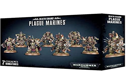 Games Workshop 99120102078" Death Guard Plague Marines Miniature, Black, 12 years to 99 years