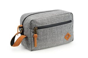 revelry supply rv80020 toiletry kit, small, crosshatch grey