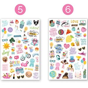 bloom daily planners Productivity Stickers - Variety Sticker Pack - Six Sticker Sheets Per Pack!