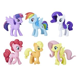 my little pony toys meet the mane 6 ponies collection (amazon exclusive) doll playset