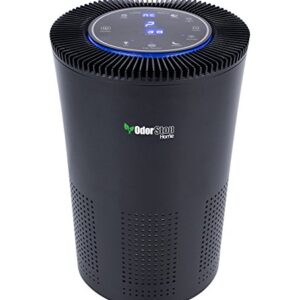 OdorStop OSAP5 HEPA Air Purifier for areas up to 1000 Sq Ft with H13 True HEPA Filter, Active Carbon, 5-Speed, Auto Mode, Sleep Mode, Child Lock, and Timer - Black