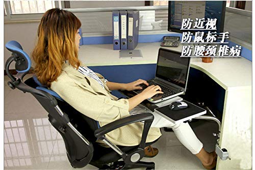 Ergonomic Keyboard Laptop Tablet Mouse Stand Holder Mount for Workstation Video Gaming ,Silver