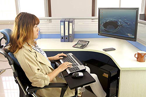 Ergonomic Keyboard Laptop Tablet Mouse Stand Holder Mount for Workstation Video Gaming ,Silver