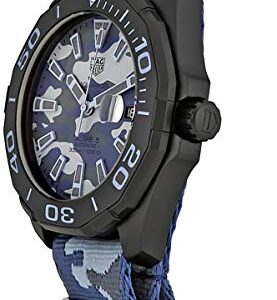 Tag Heuer Aquaracer Blue Camouflage Dial Automatic Mens Watch WAY208D.FC8221