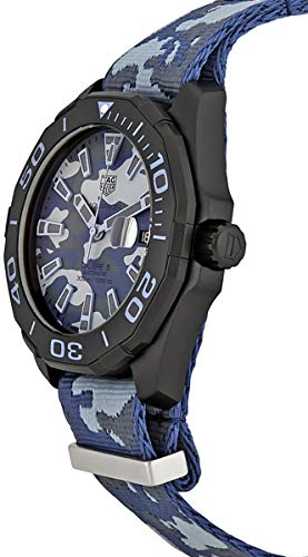 Tag Heuer Aquaracer Blue Camouflage Dial Automatic Mens Watch WAY208D.FC8221