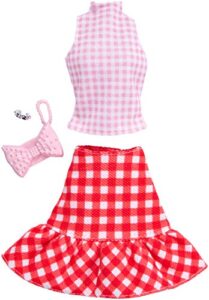 barbie complete looks gingham skirt/top, pink