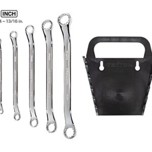 TEKTON 45-Degree Offset Box End Wrench Set, 5-Piece (1/4-13/16 in.) - Holder | WBE23405