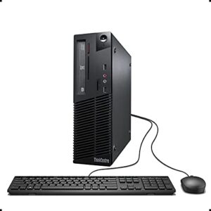 lenovo thinkcentre m73 sff small form factor business desktop computer, intel dual-core i3-4130 3.4ghz, 8gb ram, 500gb hdd, usb 3.0, wifi, dvd, windows 10 professional (renewed)