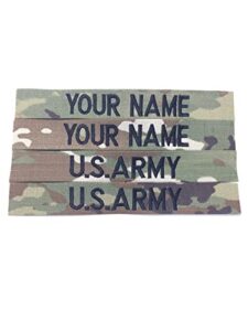 4 piece multicam ocp name tape & army tape, sew-on (without fastener)