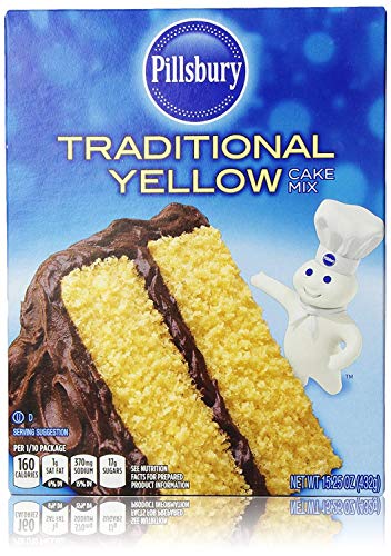 Pillsbury Traditional Yellow Cake Mix 15.25 Oz (Pack of 2)