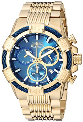 Invicta Men's Bolt Stainless Steel Quartz Watch with Stainless-Steel Strap, Gold, 30 (Model: 25866)