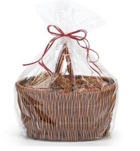 extra large jumbo cellophane bags gift basket- 30 x 40 inch with gift tags - 25 pack a1 bakery supplies