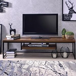 ACME Furniture AC-91782 TV Stand, 59", Weathered Oak & Black