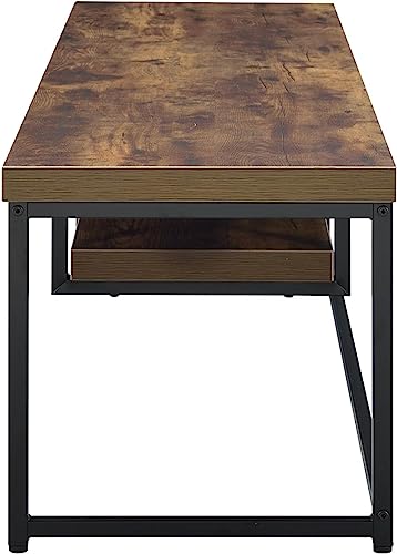 ACME Furniture AC-91782 TV Stand, 59", Weathered Oak & Black