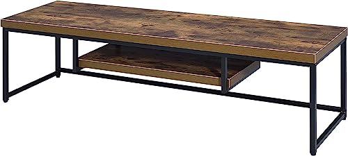 ACME Furniture AC-91782 TV Stand, 59", Weathered Oak & Black