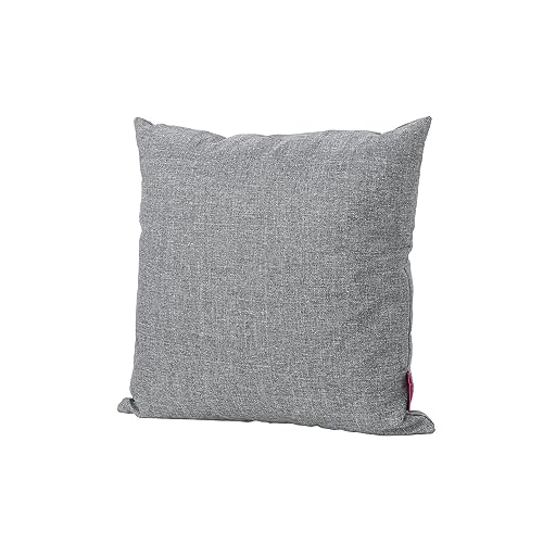 Christopher Knight Home Coronado Outdoor Water Resistant Square Throw Pillows, 2-Pcs Set, Grey