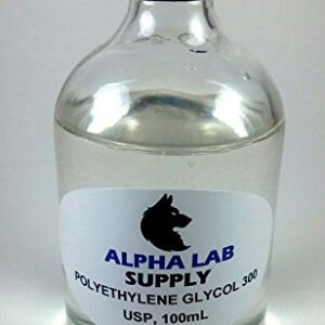 Polyethylene Glycol 300 USP Grade, 100mL - PEG300