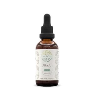 alfalfa a60 alcohol herbal extract tincture, concentrated liquid drops natural alfalfa (medicago sativa) (2 fl oz)