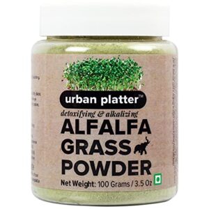 urban platter alfalfa grass powder, 100g [father of all foods, certified organic]