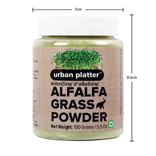 Urban Platter Alfalfa Grass Powder, 100g [Father of all Foods, Certified Organic]