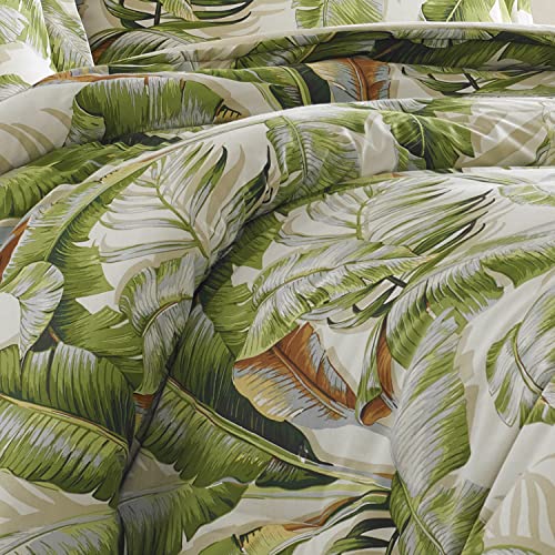 Tommy Bahama - California King Comforter Set, Cotton Sateen Bedding with Matching Shams & Bedskirt, Home Decor for All Seasons (Palmiers Green, California King)