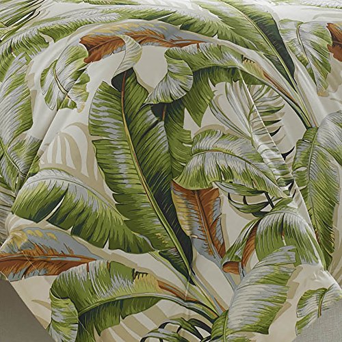 Tommy Bahama - California King Comforter Set, Cotton Sateen Bedding with Matching Shams & Bedskirt, Home Decor for All Seasons (Palmiers Green, California King)