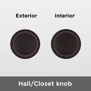 Kwikset Cove Interior Passage Door Knob, Handle For Closet and Hallway Doors, Non-Locking Doorknob, Venetian Bronze