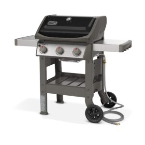 weber spirit ii e-310 3-burner natural gas grill, black