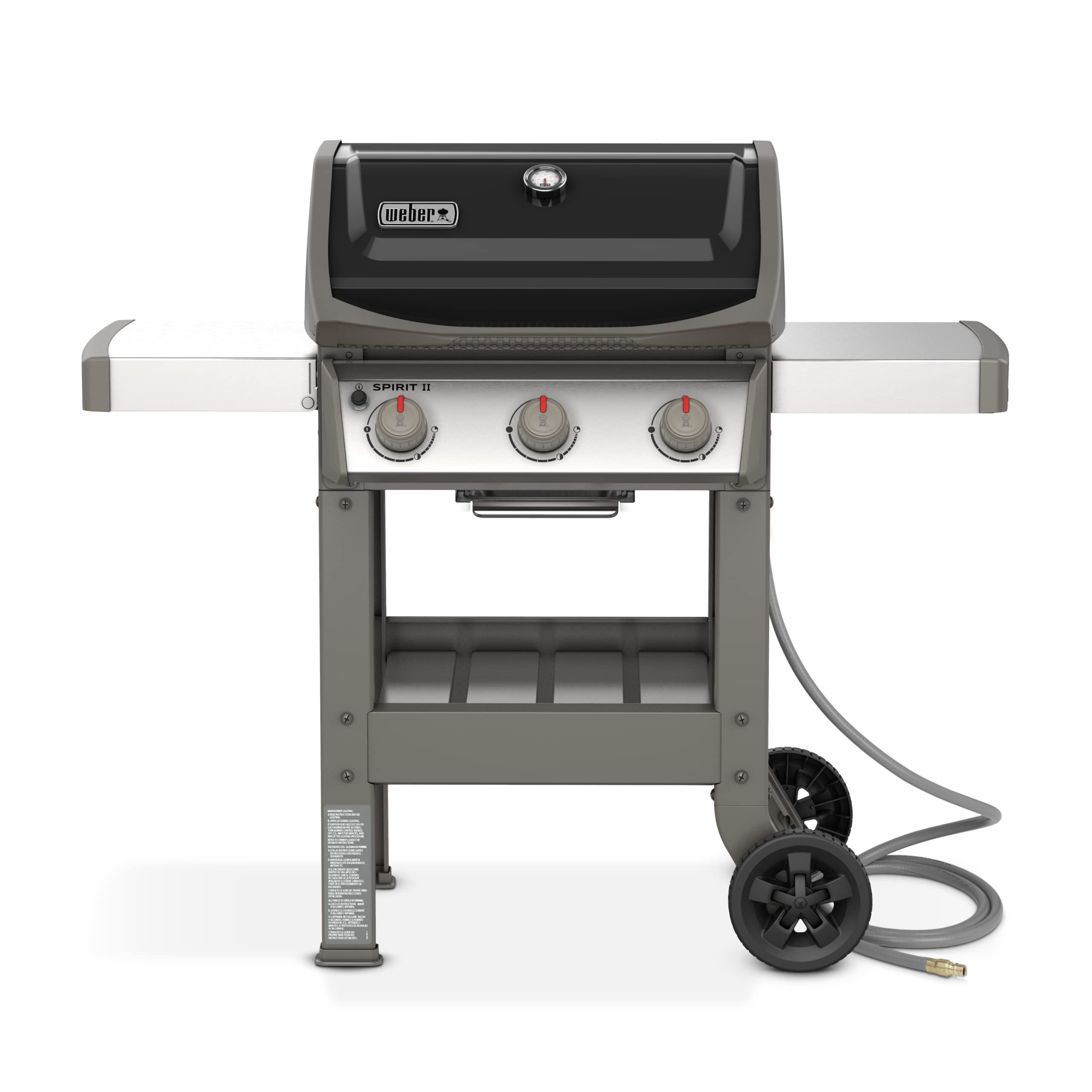 Weber Spirit II E-310 3-Burner Natural Gas Grill, Black