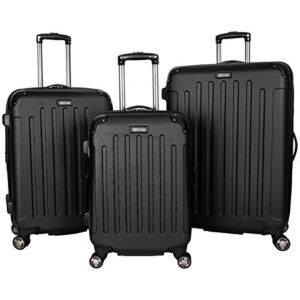 kenneth cole reaction renegade_collection, black, 3-piece set (20"/24"/28")