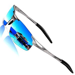 rocknight hd driving polarized sunglasses men uv protection mirrored golf fishing outdoor