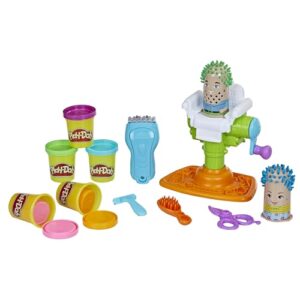 Play-Doh Buzz 'n Cut Fuzzy Pumper Barber Shop Toy with Electric Buzzer and 5 Non-Toxic Play-Doh Colors, 2-Ounce Cans (Amazon Exclusive)