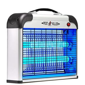 Bug Zapper Indoor, 2800V Powerful Flying Insect Mosquito Killer w/ 20W Blue Light Attract, Plug-in Pest Control Machine for Moth, Fruit Fly, Fungus Gnat, Garage Bug Catcher