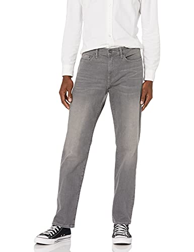 Amazon Essentials Men's Straight-Fit Jean (Previously Goodthreads), Grey, 33W x 32L