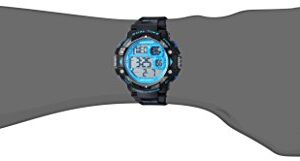 Armitron Sport Men's 40/8309BLU Blue Accented Digital Chronograph Black Resin Strap Watch