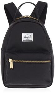 herschel nova backpack, black, mini 9l