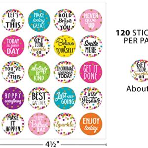 Confetti Words to Inspire Planner Stickers