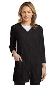 white cross fit women's 2417 lab coat-black-medium