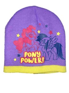 my little pony pinkie pie and twilight sparkle 'pony power' beanie hat