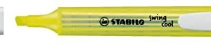 STABILO Swing Cool Highlighters Pack of 4 Green Yellow Blue Pink