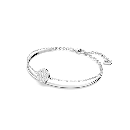 Swarovski Ginger Bangle Bracelet, Rhodium Finish, Clear Crystals