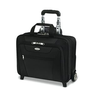 samsonite® wheeled business case, 13" h x 17" w x 6 1/2" d, black